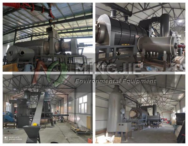 Fully Continuous Charcoal/Biochar Making Machine Installed In China ...