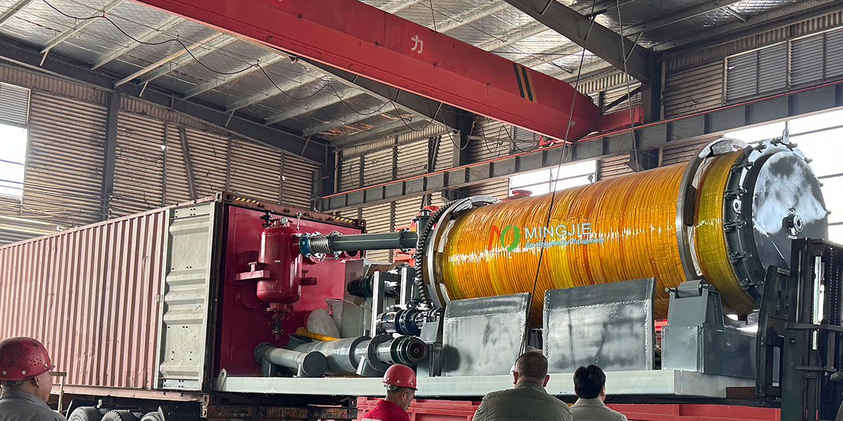 Electromagnetic Heating Pyrolysis Plant MJ2 Delivery To Spain