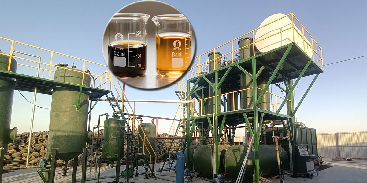 Tire Pyrolysis Oil To Diesel Equipment