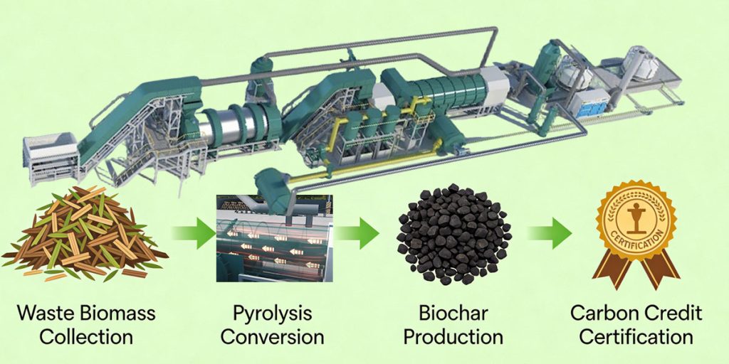 Biochar Carbon Credit By Waste Biomass Conversion