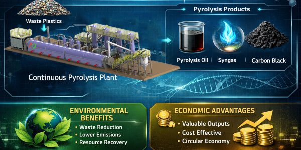 Continuous Plastic Pyrolysis Plant - Low Carbon Solution